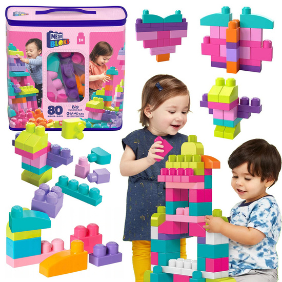 Fisher Price First Big Mega Bloks Blocks for Kids 80 Pieces ZA5525 ...