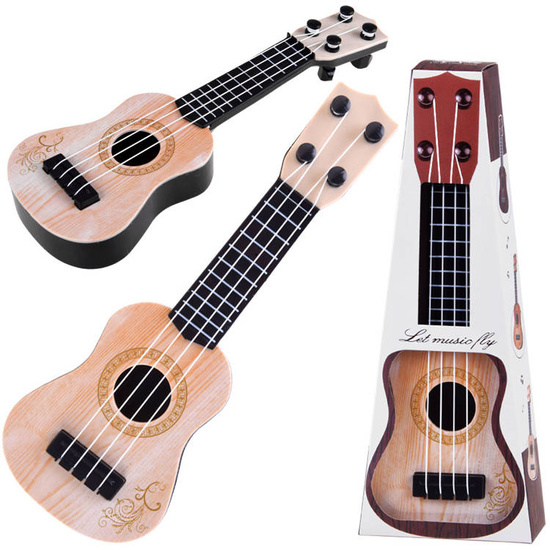 Mini guitar for children ukulele 25 cm IN0154 CB cream colored | toys ...