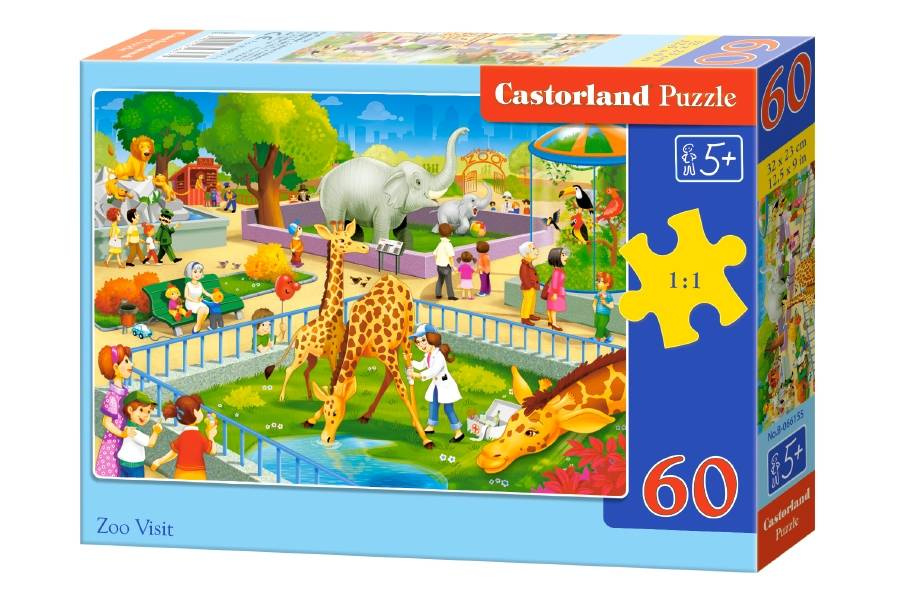 Puzzle 60 pcs. Zoo Visit B-066155 | toys \ puzzles \ puzzles for kids ...