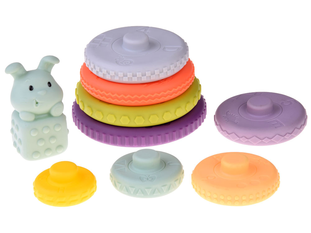 Pyramid with studs for arranging alphabet numbers patterns 9 pieces ...