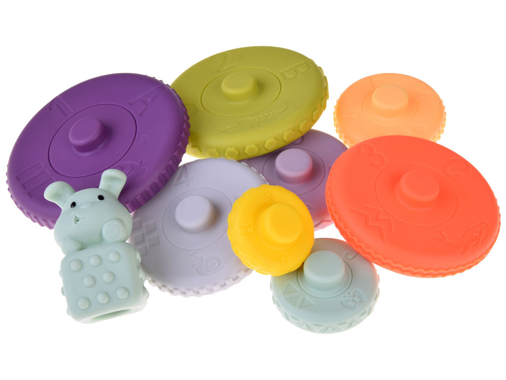 Pyramid with studs for arranging alphabet numbers patterns 9 pieces ...